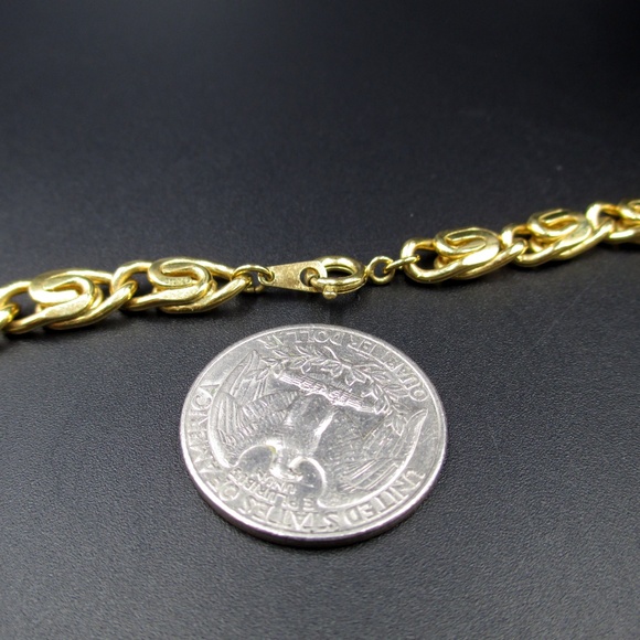 Jewelry | Vintage 18 Inch Gold Tone Stylish Chain Necklace | Poshmark